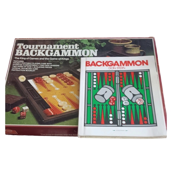 Games | Vintage 1973 Tournament Backgammon Set Es Lowe Backgammon A ...